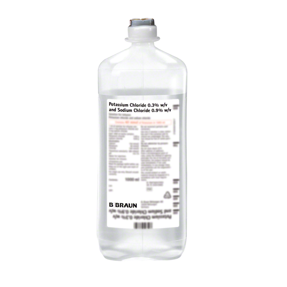 KCL 0,3% - NaCl 0,9%, oplossing voor infusie