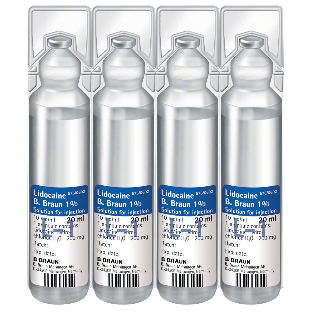 Lidoca ne HCL B Braun 1 Oplossing Voor Injectie
